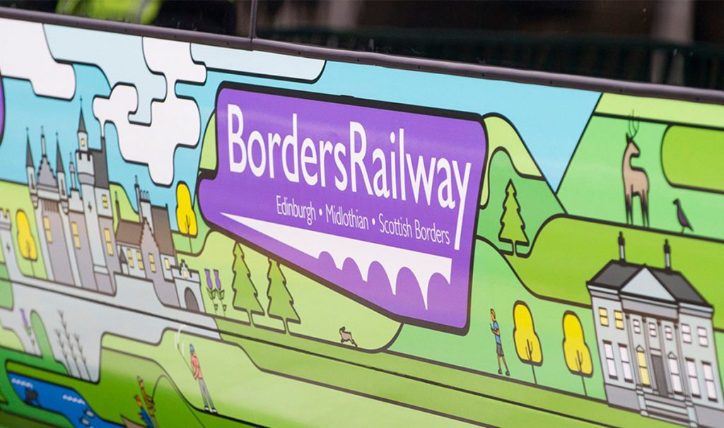 Border Railway Train-Wrap Design Project | The Lane Agency
