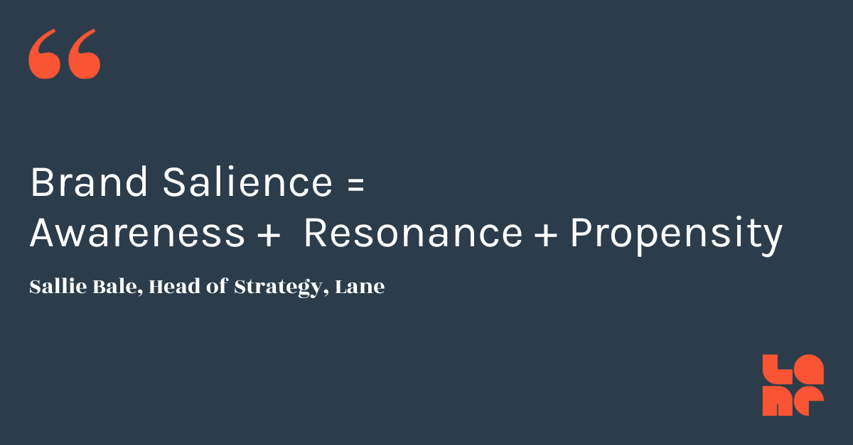 Understanding Brand Salience - Lane Agency
